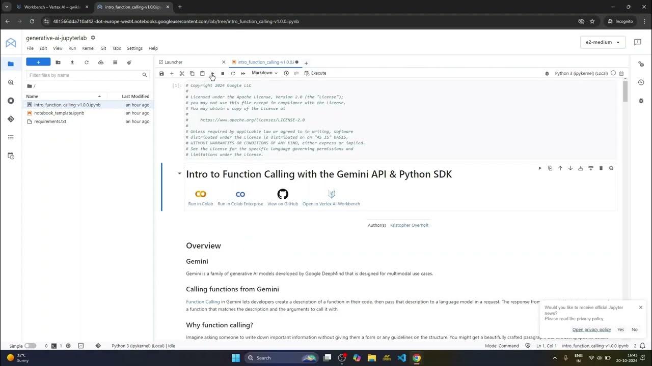 E02: Introduction to Function Calling with Gemini || GDG CUIET || GenAI Study Jams - YouTube