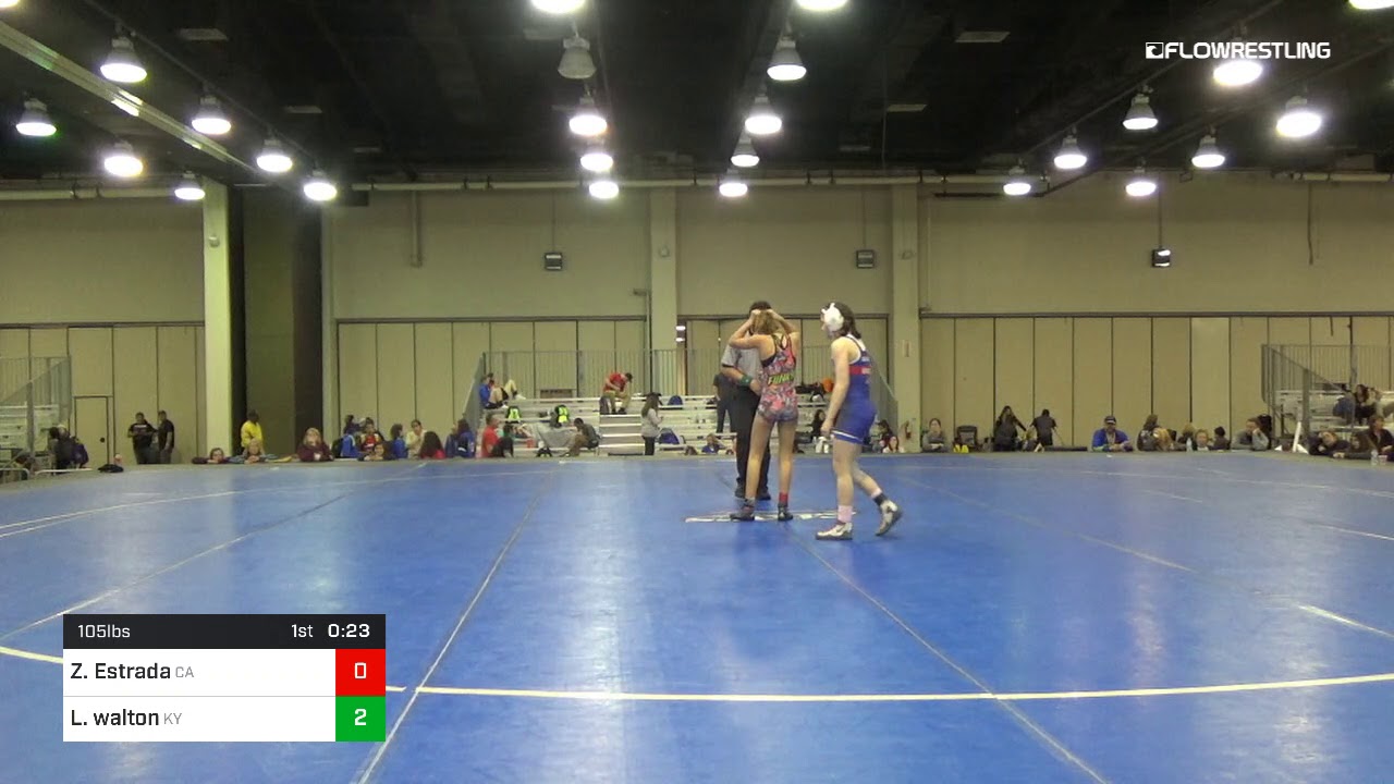 105 Lbs Final Zao Estrada Team California Vs Lauren Walton Team ...