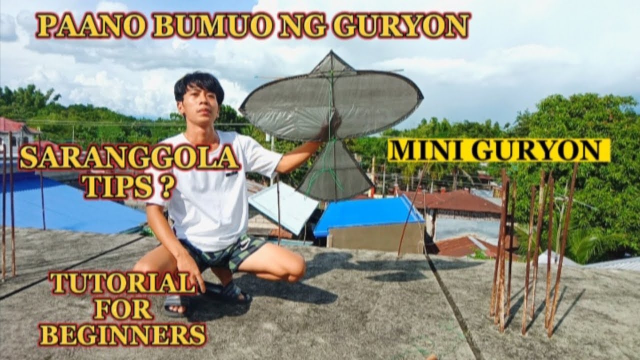 Paano bumuo ng Saranggola guryon (Step by step) Guryon tutorial for ...