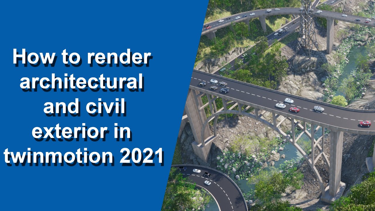 how to render architectural and civil exterior in twinmotion 2021 - YouTube