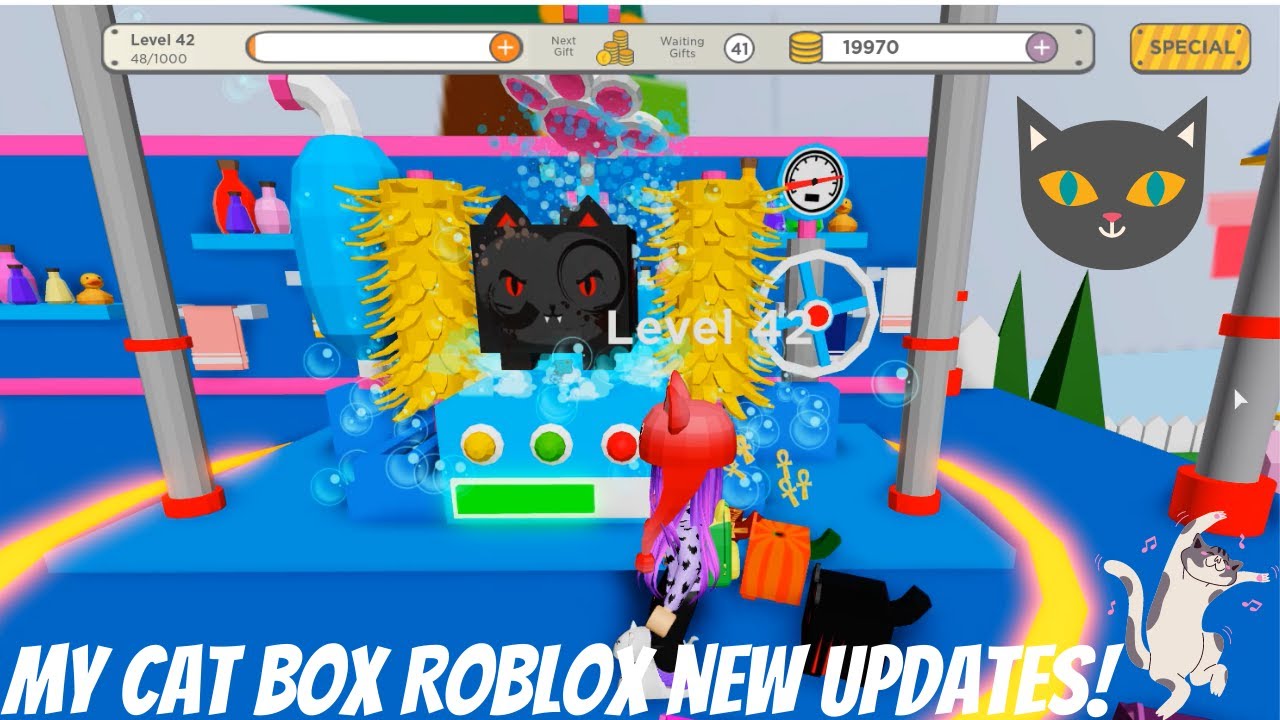 my cat box roblox *new updates* So cute i love kitties! - YouTube