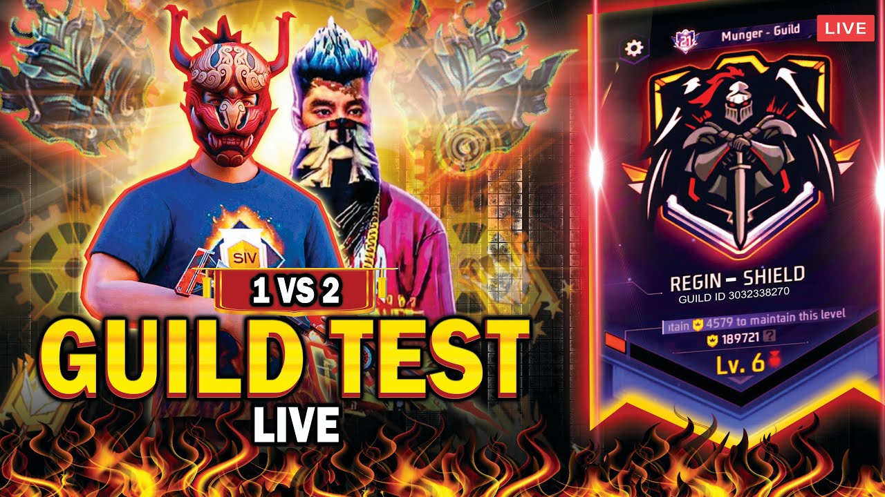 GUILD TEST LIVE, Custom Room, ID Cheaking & Teamcode gameplay😱🔥F F ...
