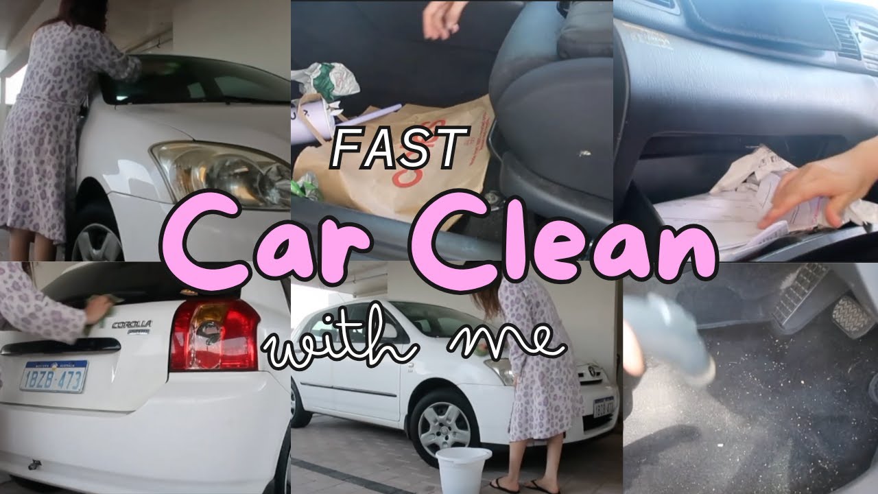 Fast clean Car with me (interior/exterior) #cleaningmotivation # ...