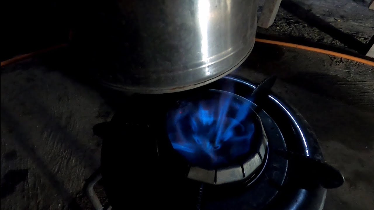 Testing sa Kalan de langis gamit ang DIY blower/blue flame - YouTube