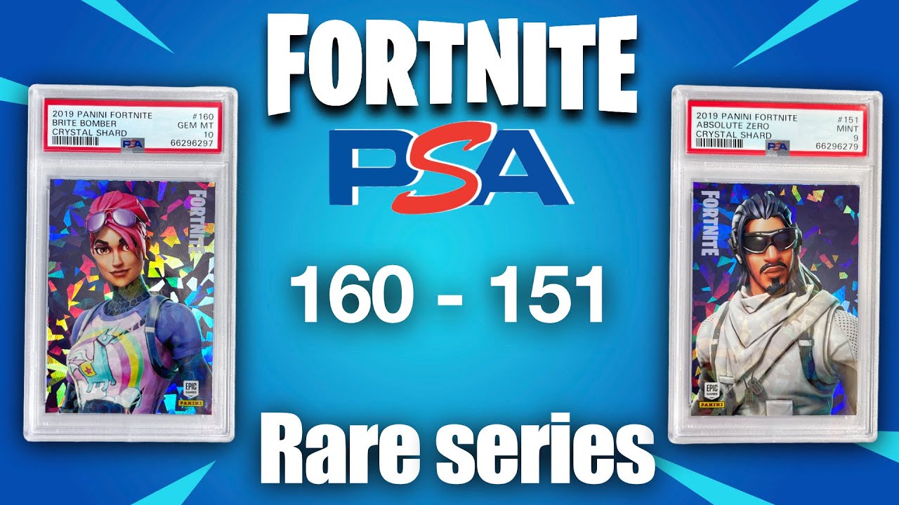 RARE PSA graded Panini Fortnite cards-RARE series pt.5 - YouTube