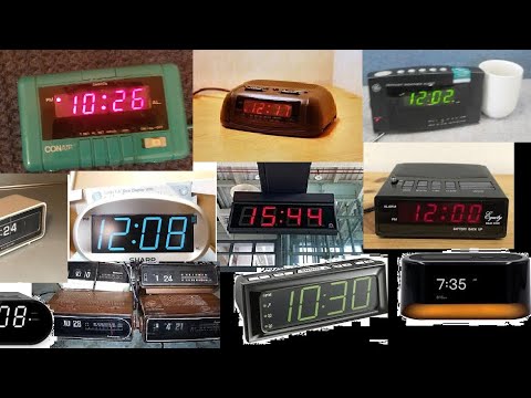How Set Time Alarm ANY Old Digital Clock (1980s 1990s 1970s GE Spartus ...