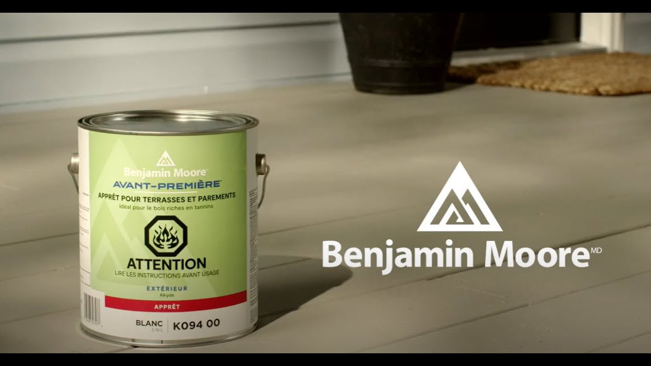 Apprêt pour terrasses et parements Avant-PremièreMC | Benjamin Moore - YouTube