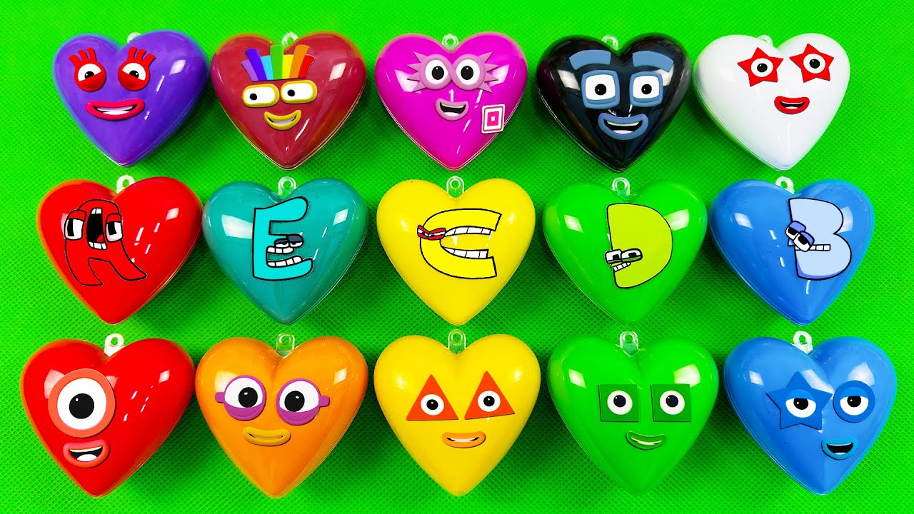 Numberblocks – Hide & Seek for Heart Coloring With Slime Mix! ASMR ...