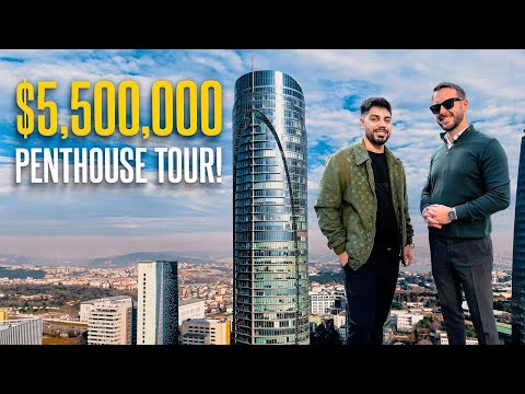 Türkiye'nin EN Büyük Penthouse’larından Birini Gezdik! Spine Tower Istanbul