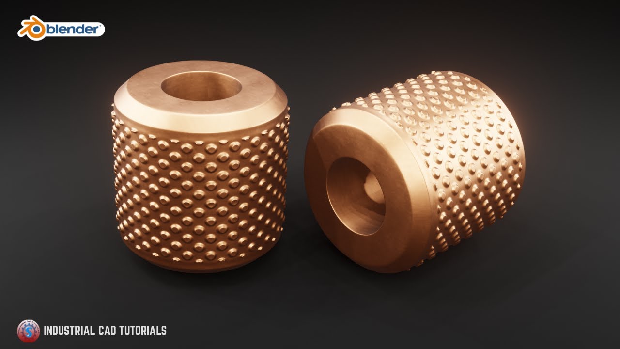 circular knurling 3D || Hard Surface || Subdivision || Product ...