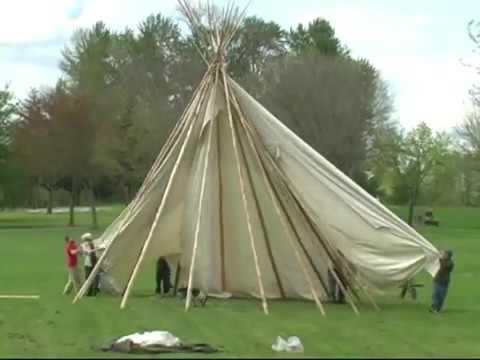 How to put up a teepee - YouTube