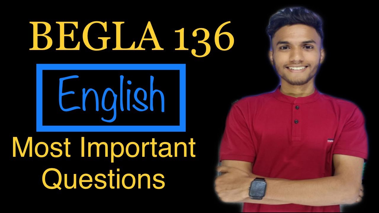 BEGLA 136 | LAST CLASS | PRESENTATION | IGNOU - YouTube