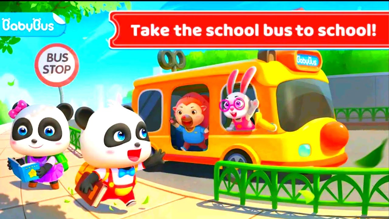 baby school bus toy- kids cartoon videos /cartoon.get on the bus ...