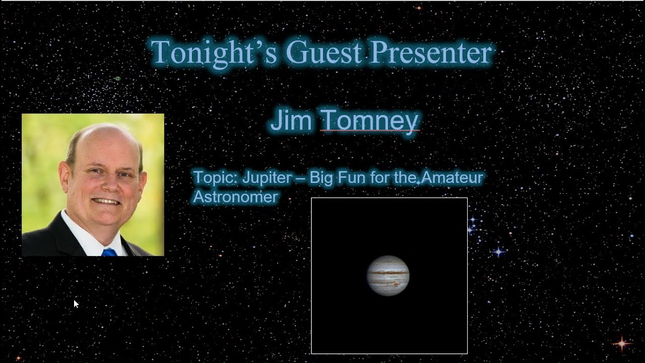 HAL mtg August 2022 - Jupiter: Big Fun for the Amateur Astronomer - YouTube