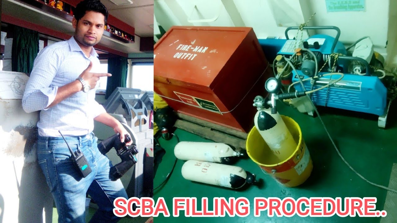 SCBA BOTTLE REFILLING BY ONBOARD SHIP AIR COMPRESSOR..3RD OFFICER JOB ...