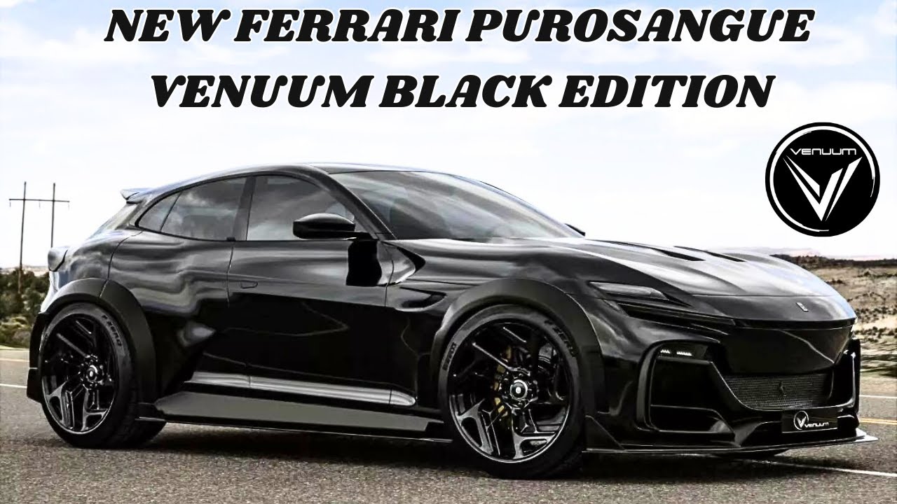 Venuum Turns Ferrari Purosangue Into An Exotic Hot Hatch | Ferrari Purosangue Venuum Black ...