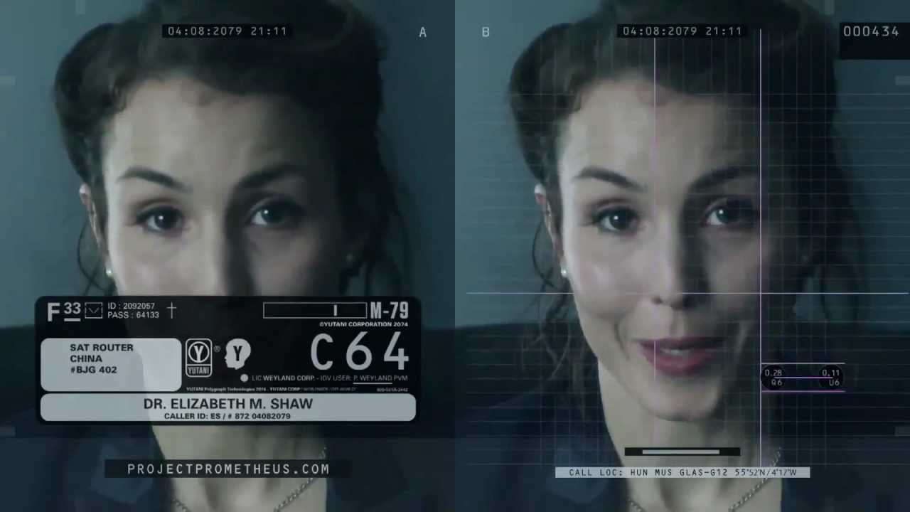 PROMETHEUS Introduction to Elizabeth Shaw - YouTube