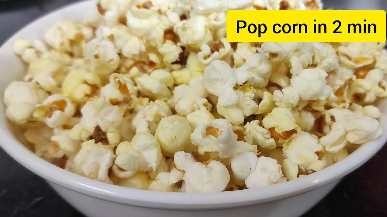 How to make pop corn within 2 minutes || pop corn recipe || #popcorn ...