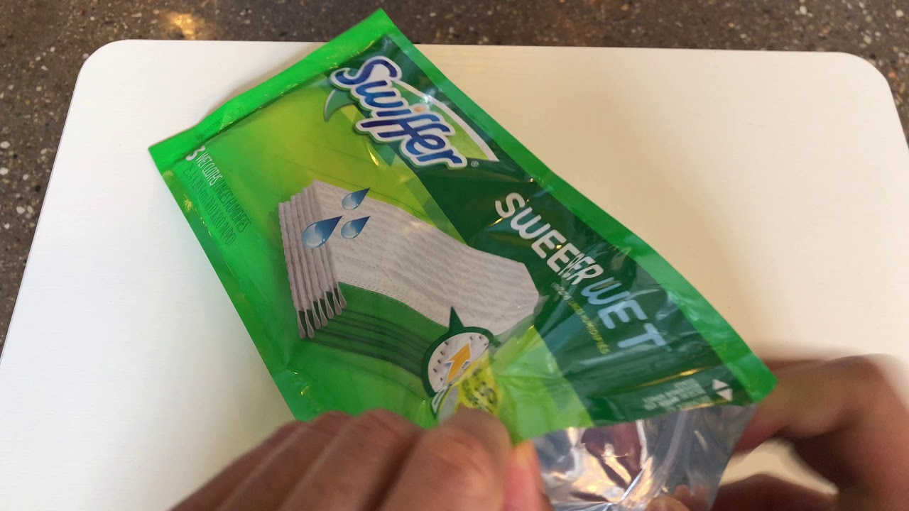 Swiffer – Sweeper Wet Wipes Unboxing - YouTube