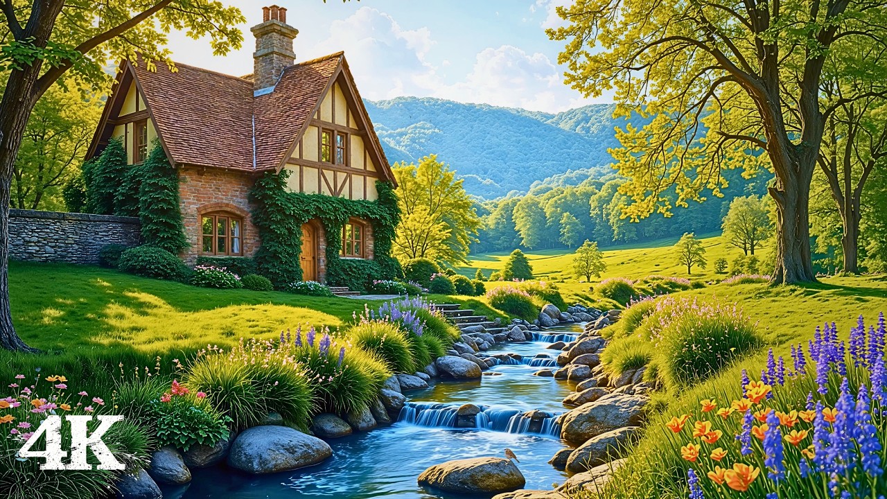 Quiet Cottage Life by a Gentle Brook | Your Heart Will Cool Down with ...