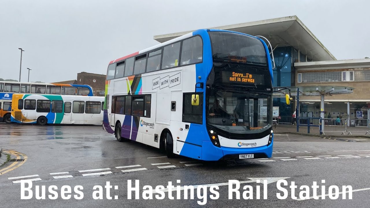 Buses at: Hastings Railway Station, 28.05.2024 - YouTube