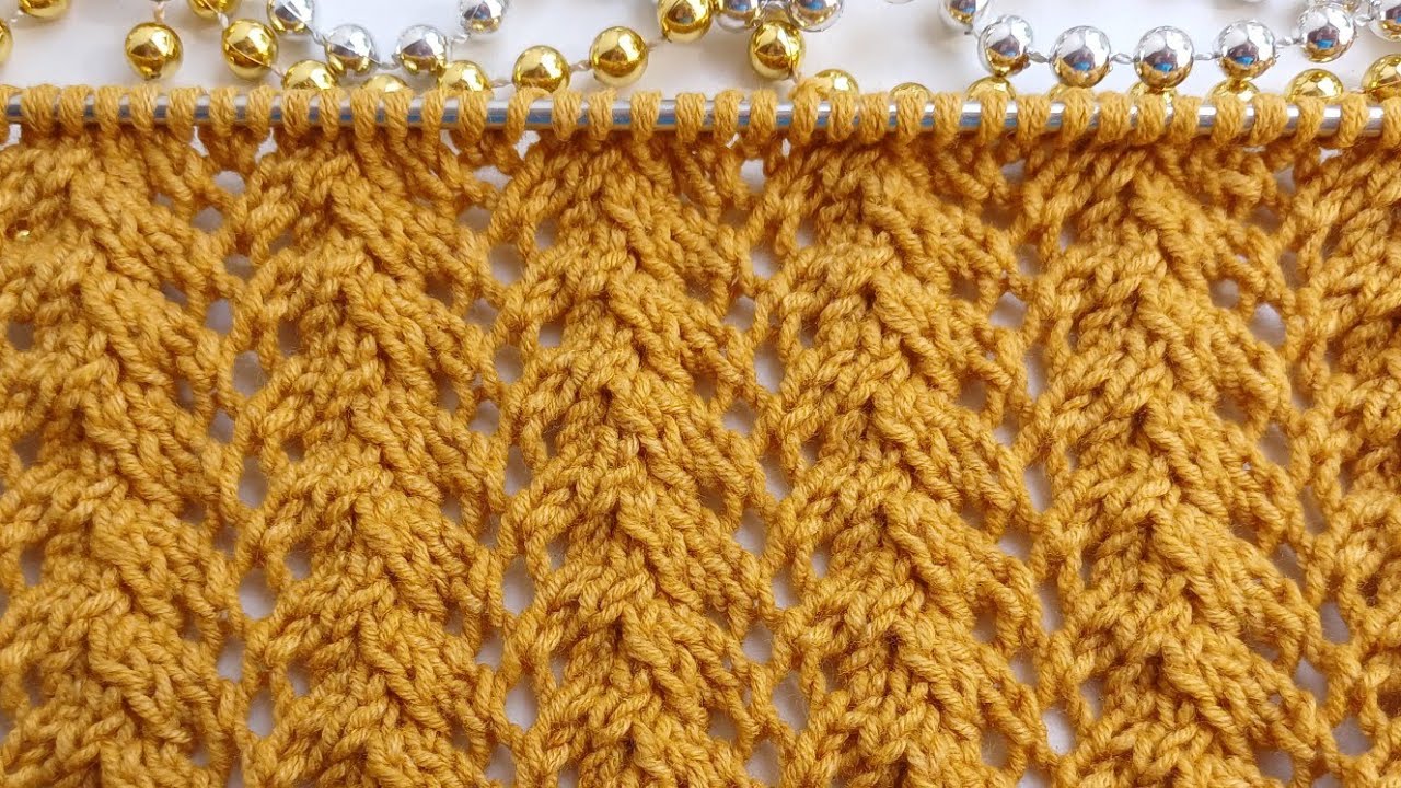 Простой ажурный узор для лёгких изделий 🌼/Simple openwork pattern for lightweight products - YouTube