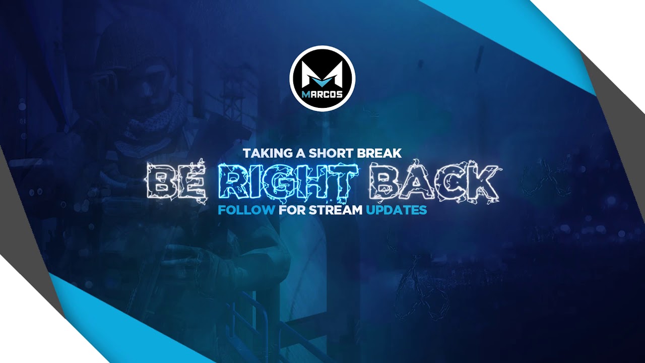 Be Right Back Animated text fo Marcos - YouTube