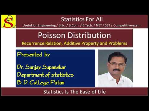 Poisson distribution_Recurrence relation_Additive property and problems ...