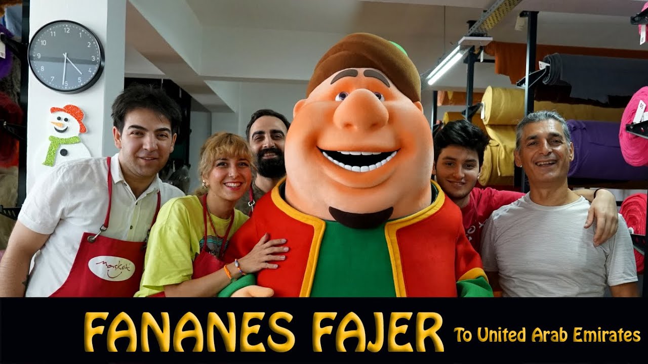 Fananes Fajer Mascot Costume - YouTube
