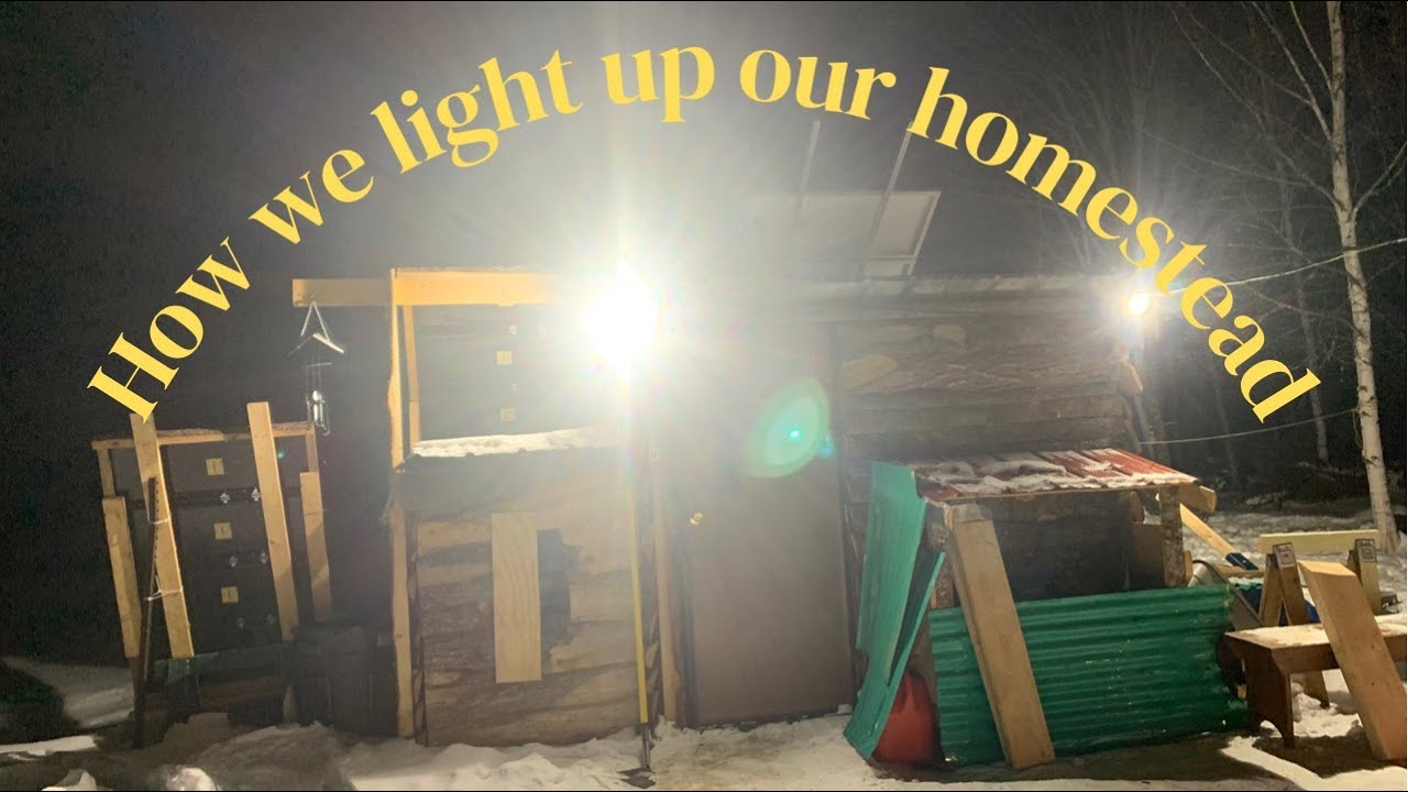 Lighting up the Homestead with Solar Lights - YouTube