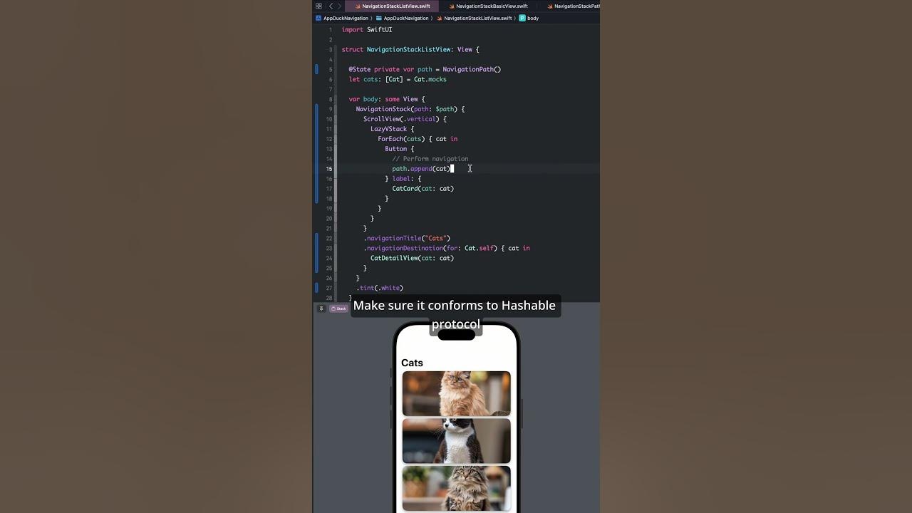SwiftUI NavigationStack in the most EFFICIENT way! | iOS 18 #swift #ios #shorts - YouTube