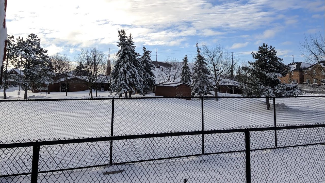 winter season view of Canada Brampton. - YouTube