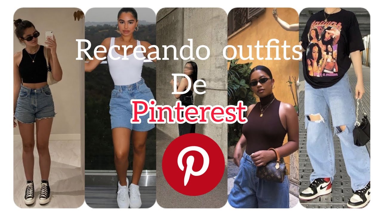 Recreando outfits de Pinterest 📍💖 ️(outfits sencillos) - YouTube