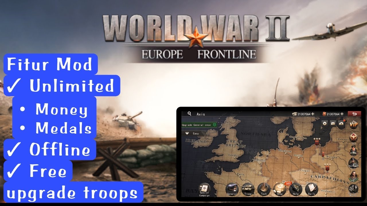 Download game World war 2 Mod apk versi terbaru - YouTube