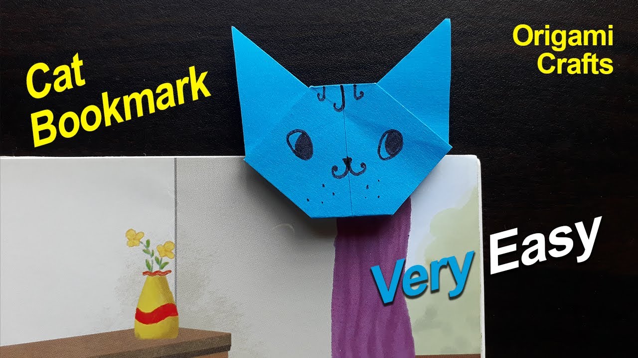 Origami Cat Bookmark 🐱 You Won’t Believe How Easy This Paper Bookmark ...
