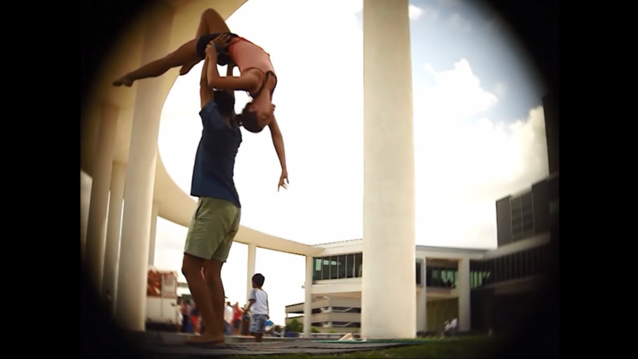 AcroYoga Tutorial- How to back Bird standing lift - YouTube