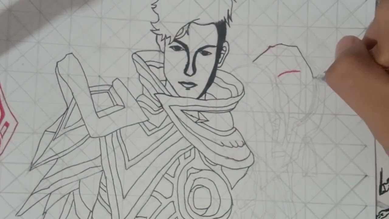 Mlbb hero Drawing #gusion - YouTube