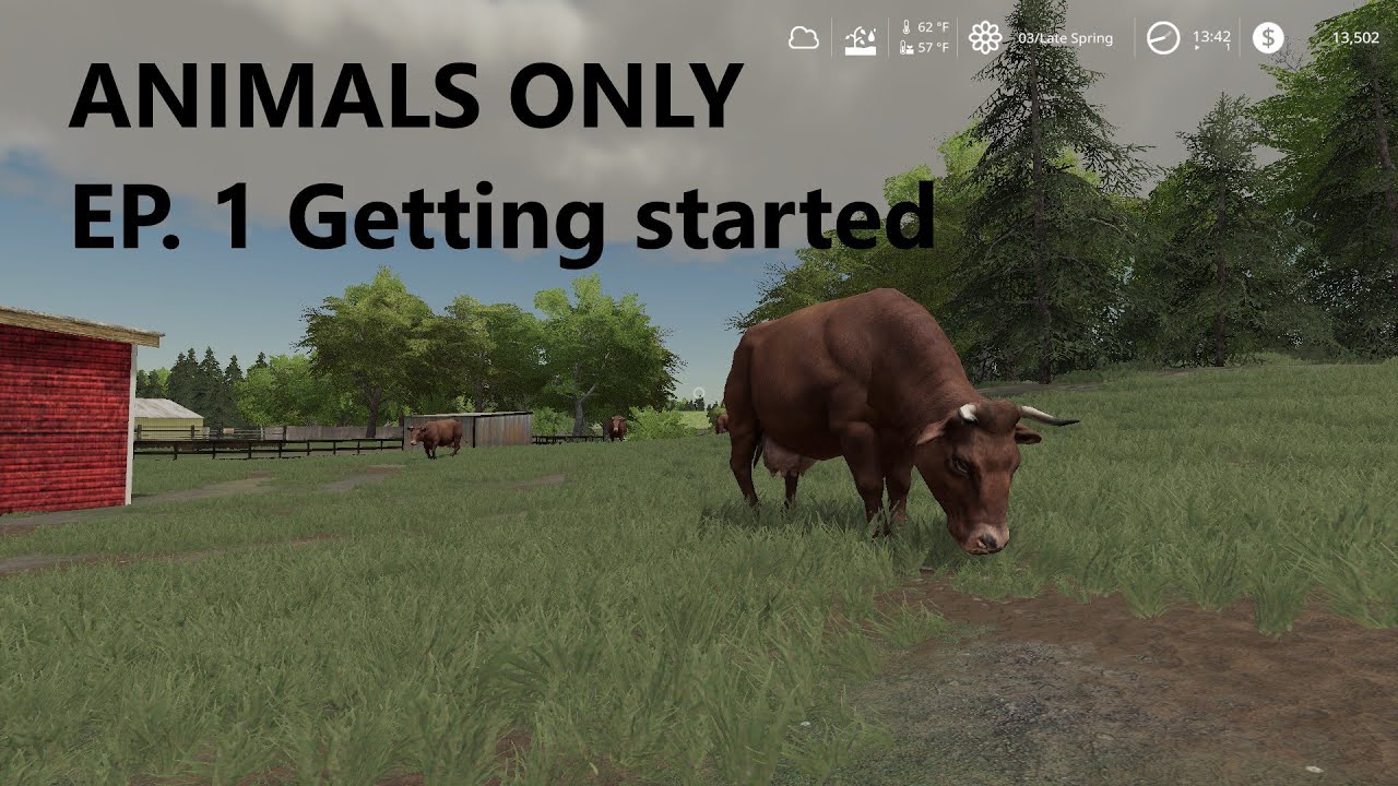 FS19 Seasons Animals Only Challenge Ep 1 - YouTube