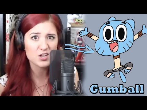 ÇİZGİ FİLM KARAKTERLERİNİ SESLENDİREN KIZ (Gumball)