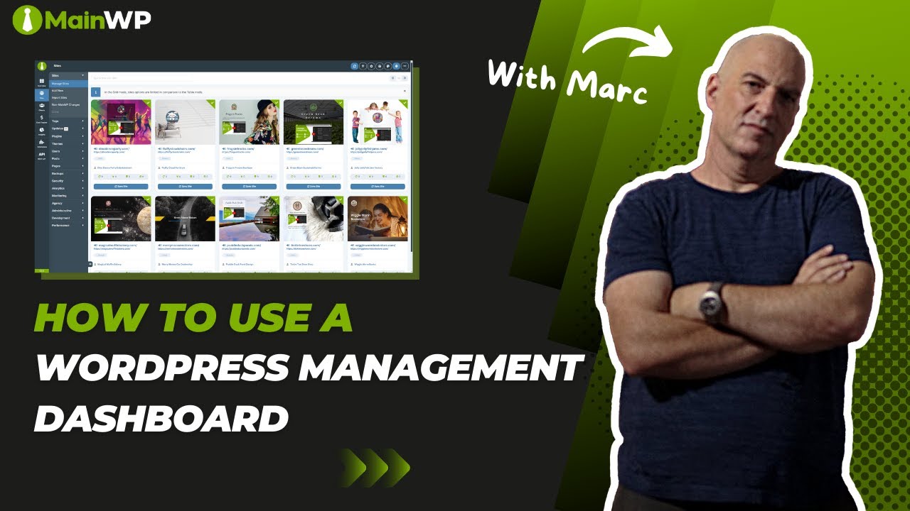 How to use a WordPress Management Dashboard - With Marc - YouTube