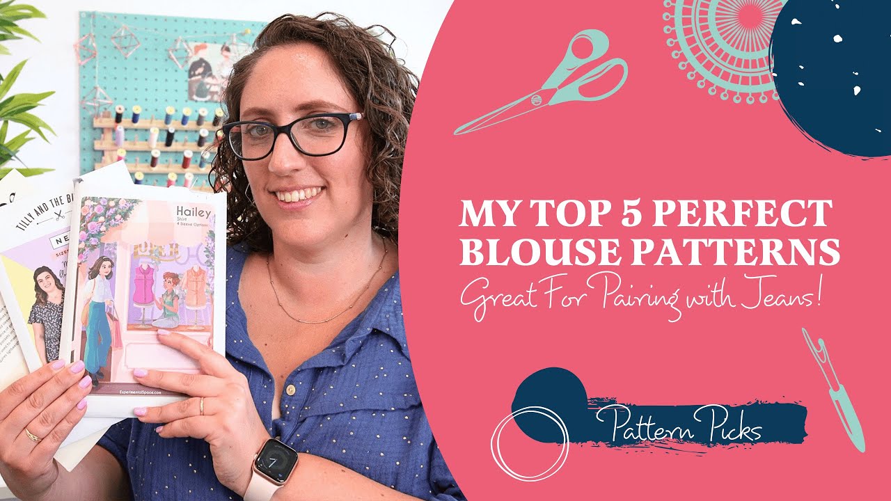 Top 5 Blouse Sewing Patterns for Beginners and for Pairing with Jeans ...