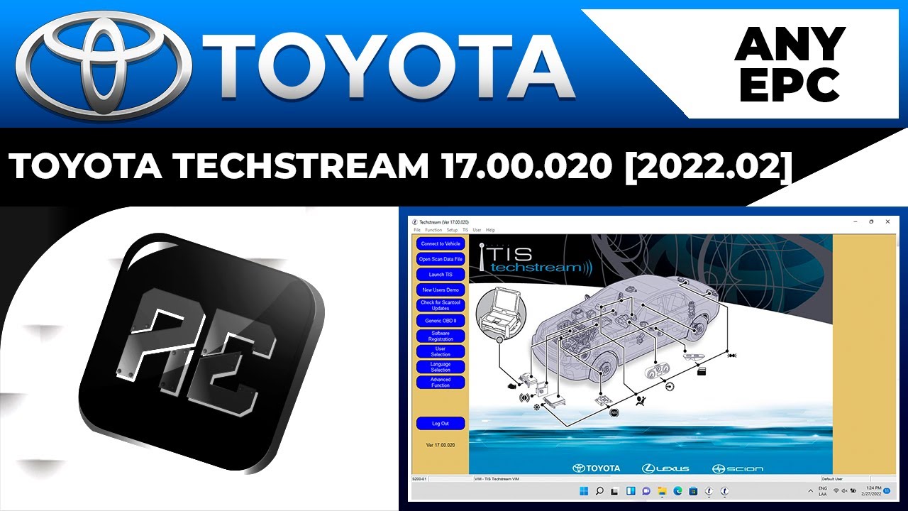 TOYOTA TECHSTREAM 17.00.020 [2022.02] | INSTALLATION - YouTube