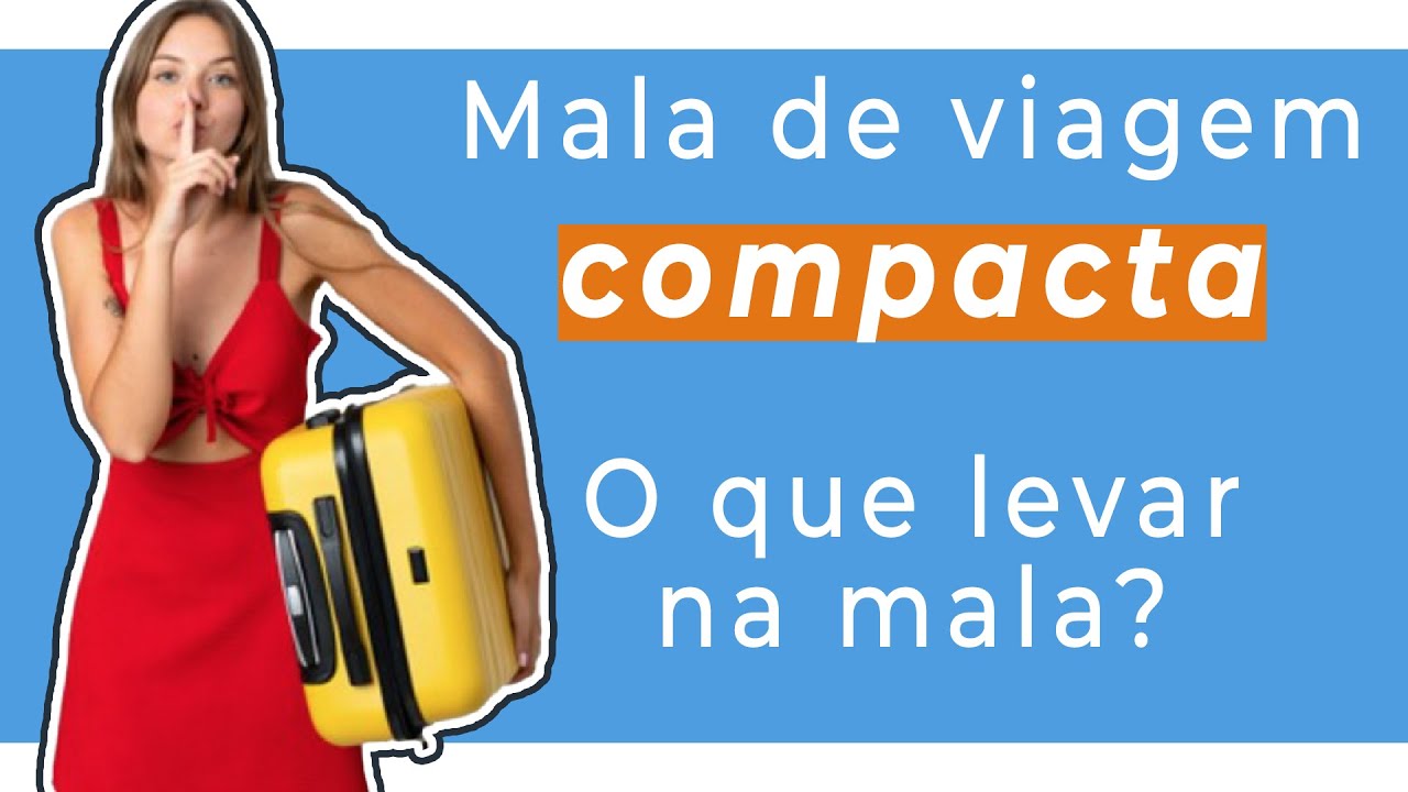 Mala de viagem PEQUENA - Como fazer uma mala mais compacta? | Rachel ...