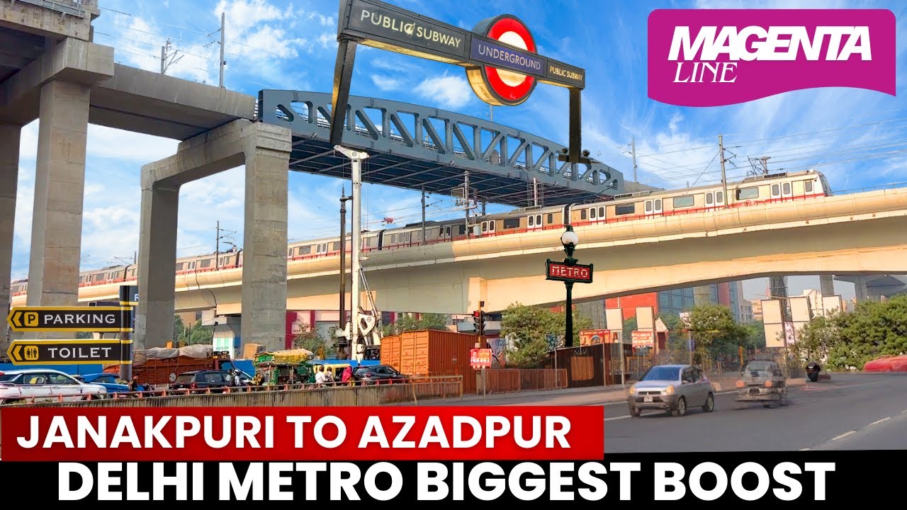 Delhi Metro’s Biggest BOOST! Magenta Line Extension FROM Janakpuri West ...