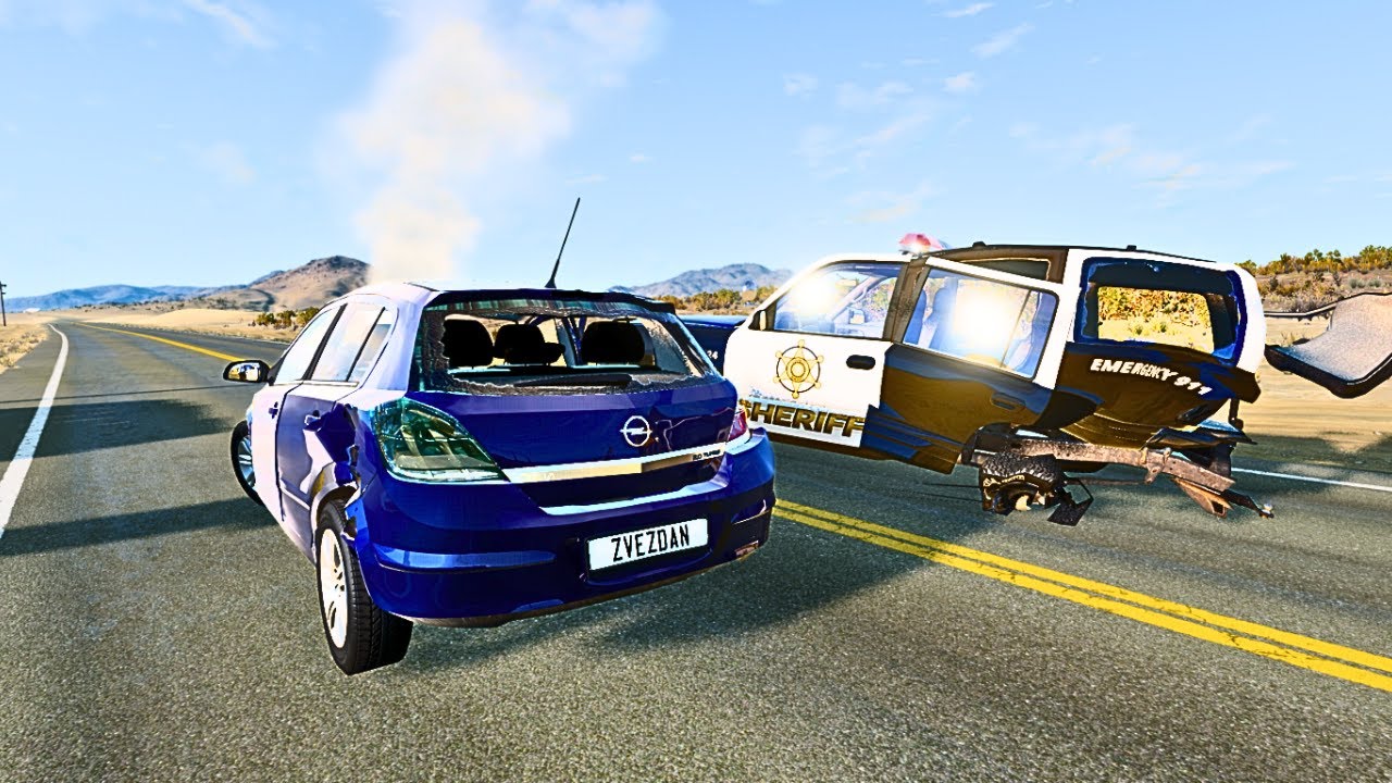 Opel Corsa Crash Test│BeamNG drive محاكي الحوادث - YouTube