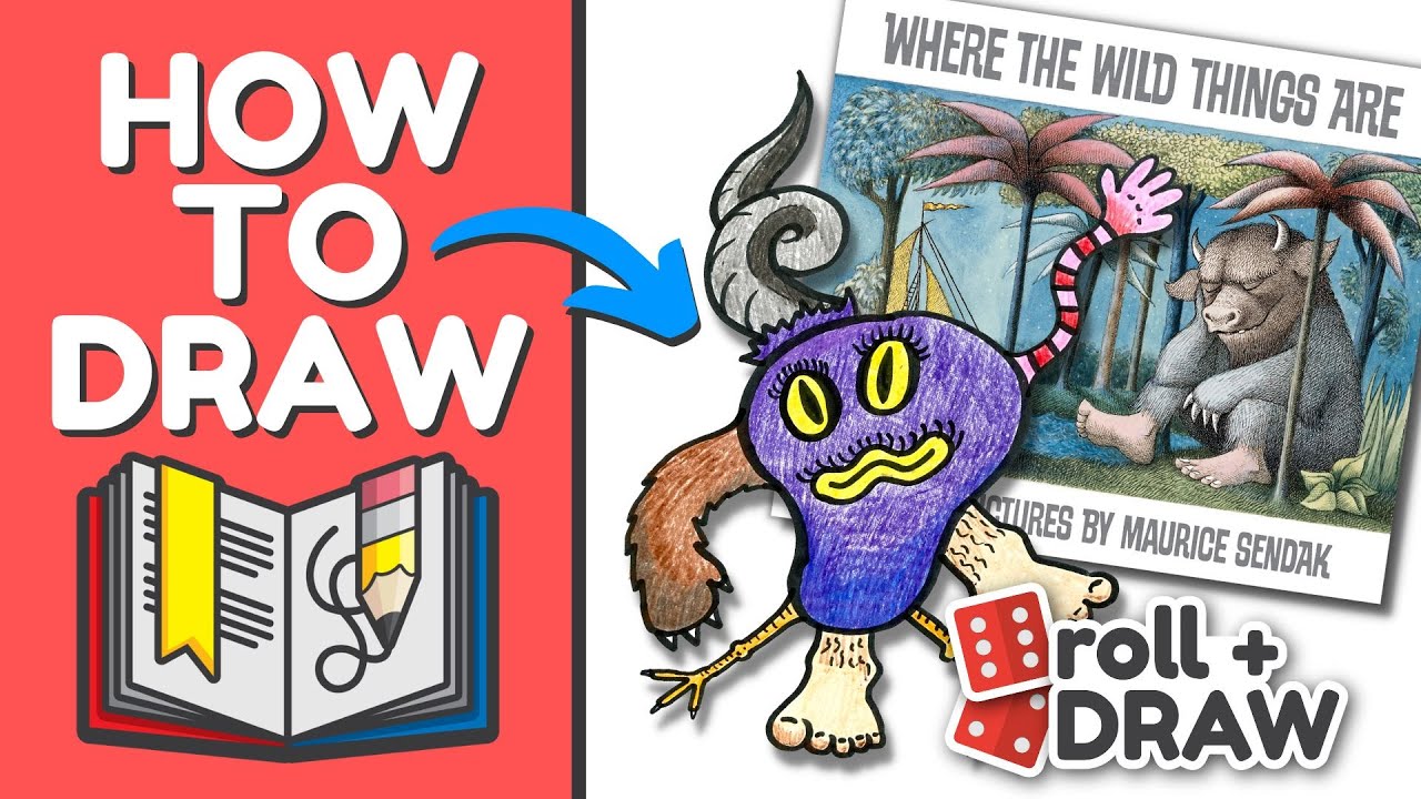 HOW TO DRAW A Monster + READ Where The Wild Things Are - YouTube