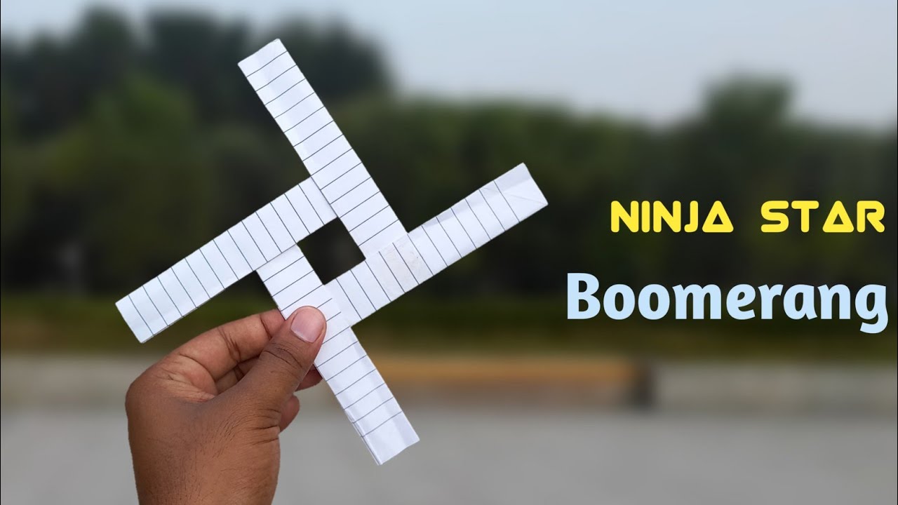 How To Make a Paper Boomerang | Make a Paper Ninja Star | Ninja Star ...