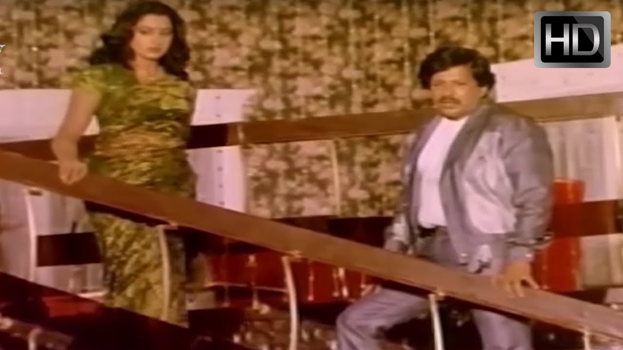 Sumaltha doubting on Vishnuvardhan | Vajramuni | Best Scene of ...