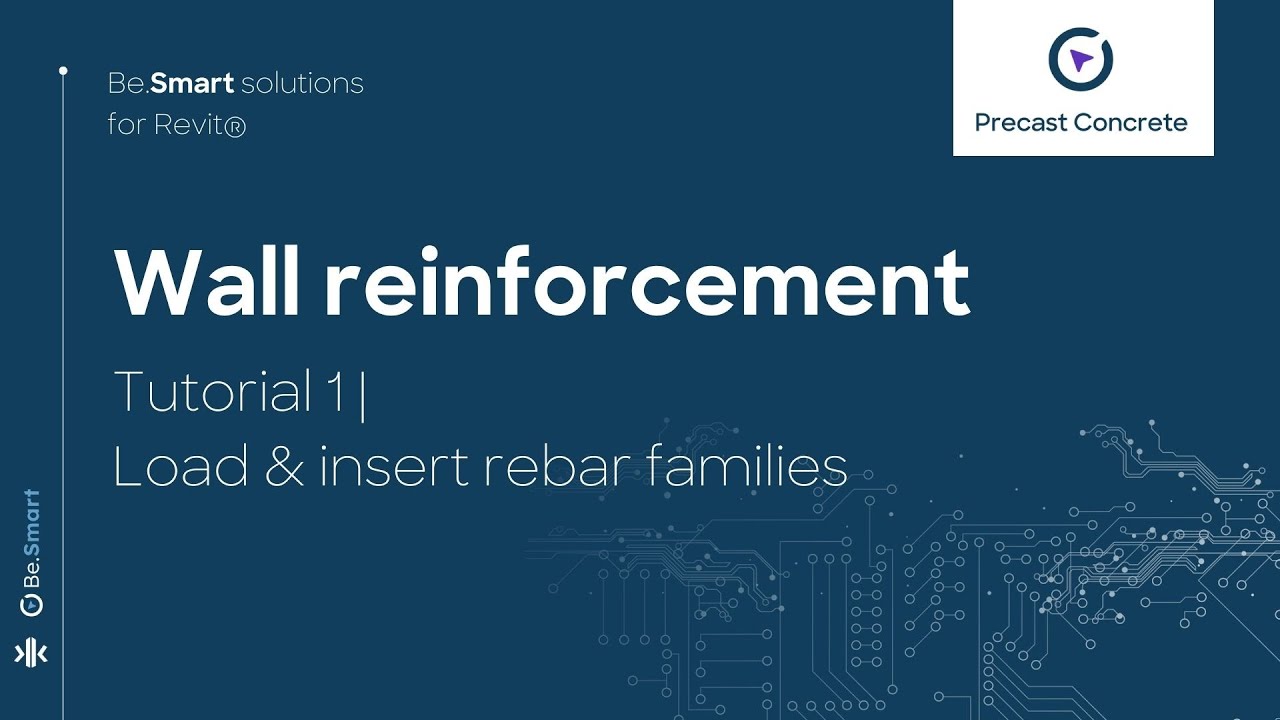 Wall Reinforcement | Tutorial 1: Load & insert rebar families - YouTube