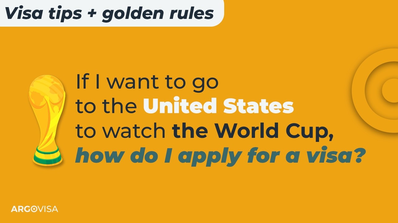 How to apply for a U.S. visa during FIFA World Cup? - YouTube